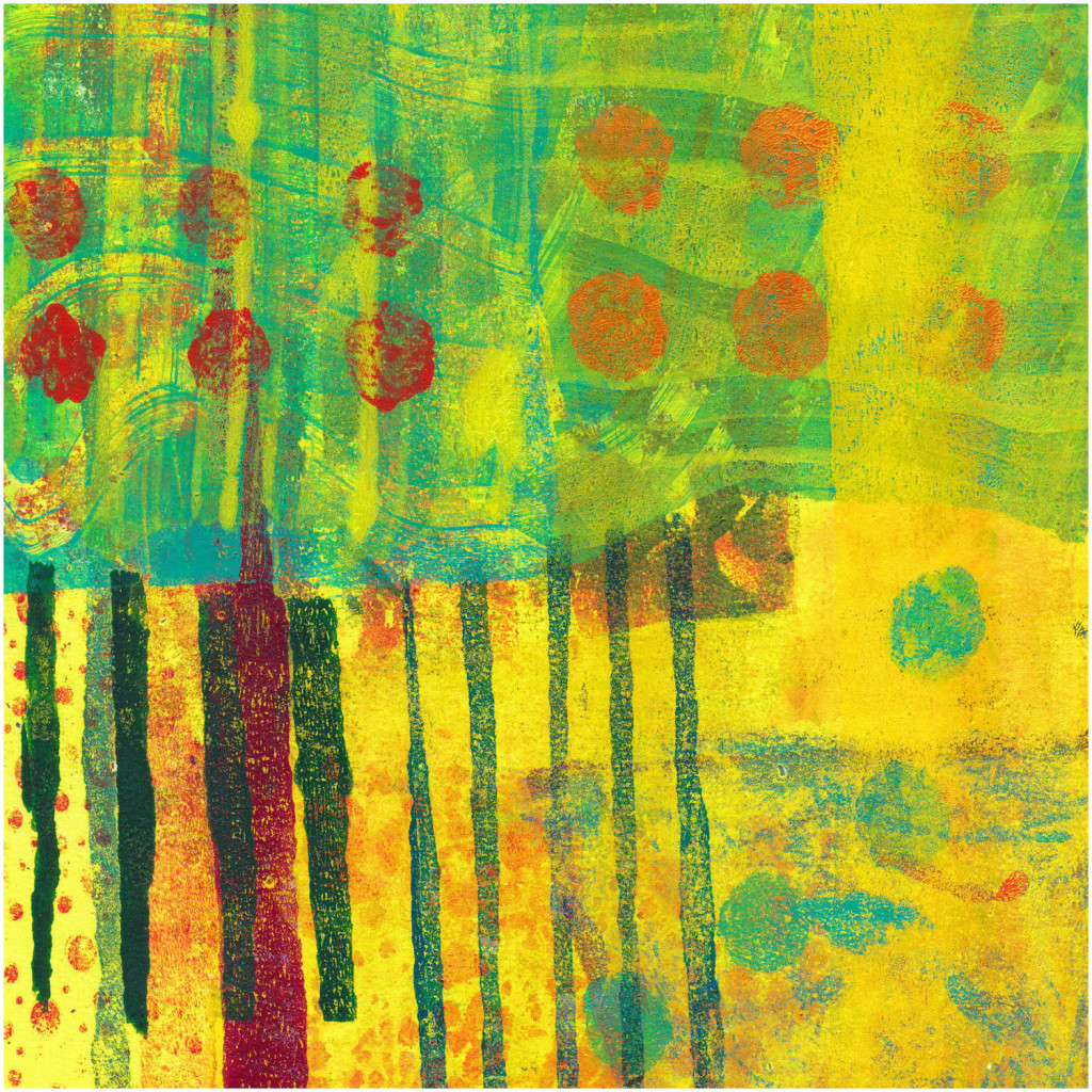 semi-abstract landscape print - Orchard - Ian Bertram Artist