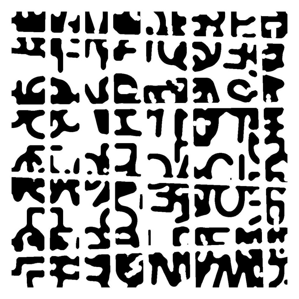 Generating abstract shapes for stencils - Ian Bertram Artist